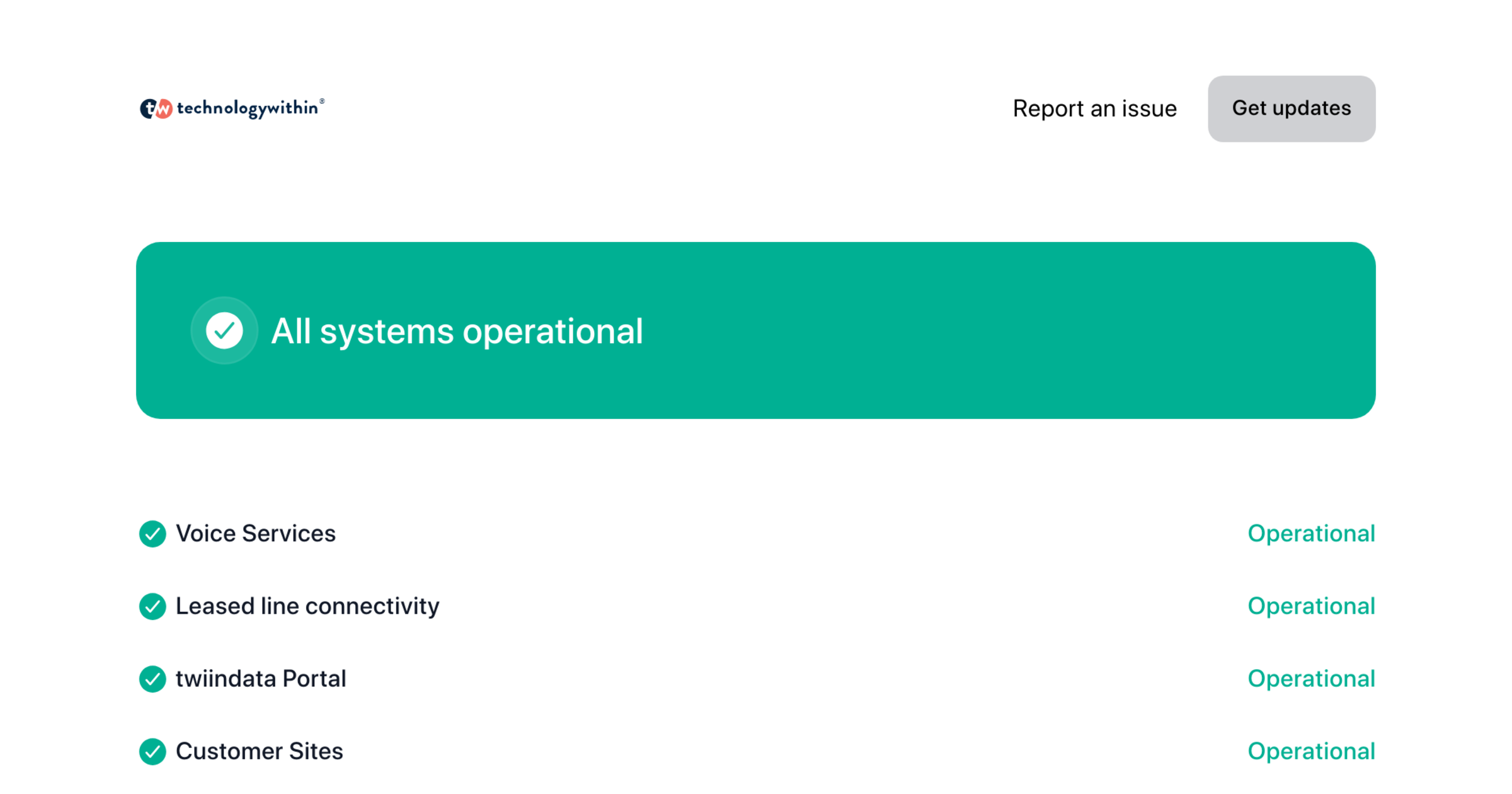 Wifi Login Issues - Incident details - technologywithin - Status